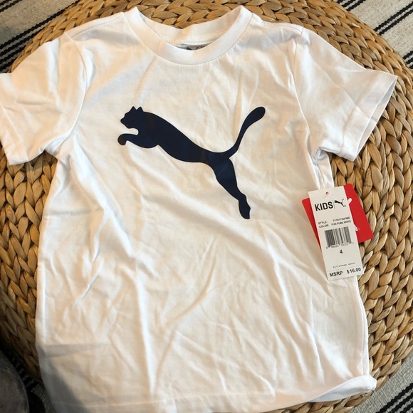 Puma | Shirts & Tops | Puma Logo Tshirt | Poshmark